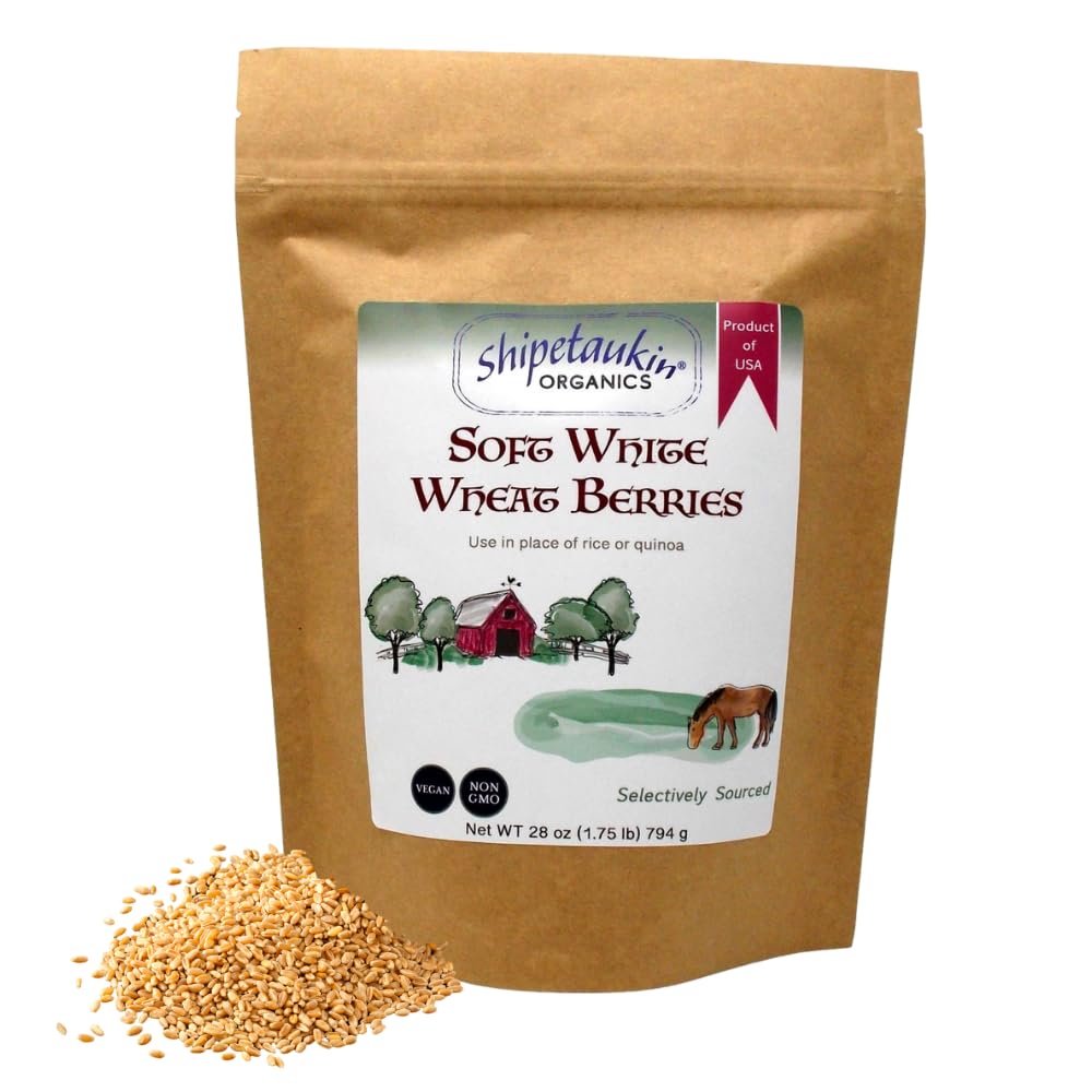 Organic Soft White Wheat Berries – Shipetaukin